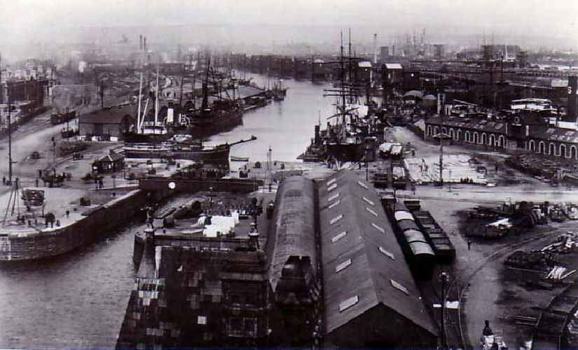 Bute Docks circa 1910 (source unknown) - New Mandala