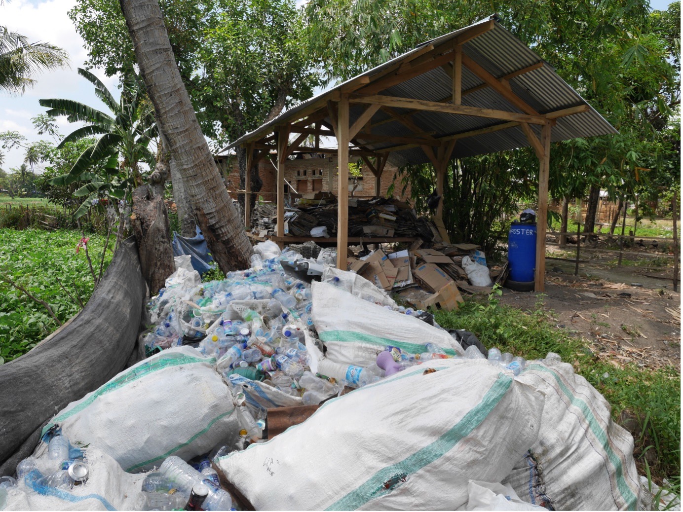 A newly-built waste bank in rural Sumbawa (Photo- author) - New Mandala
